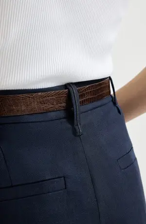 Brunello Cucinelli Square Cigarette Trousers - Blue