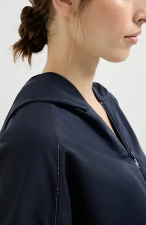 Brunello Cucinelli Lightweight French Terry Sweatshirt - Blue