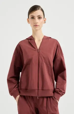 Brunello Cucinelli Off The Shoulder Sweatshirts Hoodies For Women