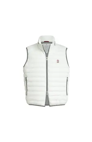 Brunello Cucinelli High Neck Vests For Men