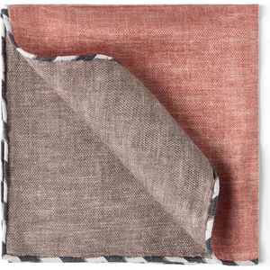 Brunello Cucinelli Silk Pocket Square - Apricot