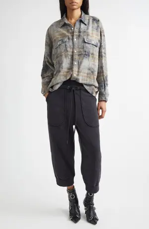 R13 Deconstructed Crop Joggers