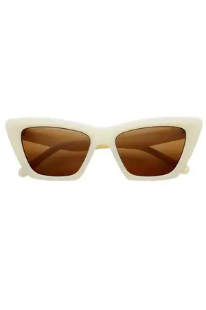 FREYRS EYEWEAR Siena Cat Eye Sunglasses - Milky White