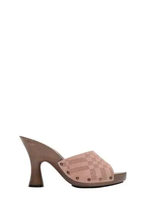 Burberry Perforated Mules Clogs For Women