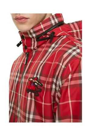 Burberry Ekd Check Jacket - Crayon Red