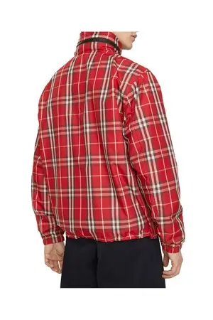 Burberry Ekd Check Jacket - Crayon Red