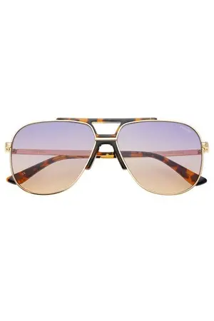 FREYRS EYEWEAR Logan Aviator Sunglasses - Gold/blue ( Sunrise )