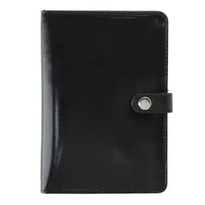 Trafalgar Zaiden Italian Cortina Leather Snap Closure Passport Wallet - Black
