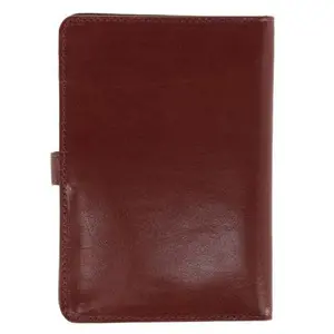 Trafalgar Zaiden Italian Cortina Leather Snap Closure Passport Wallet - Honey Maple