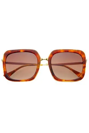 FREYRS EYEWEAR Lulu Oversized Square Sunglasses - Brown