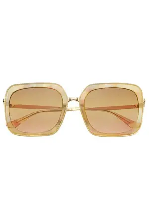 FREYRS EYEWEAR Lulu Oversized Square Sunglasses - Yellow Pearl