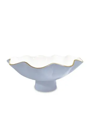 BEATRIZ BALL COLLECTION Encanto Carola Pedestal - Periwinkle And White