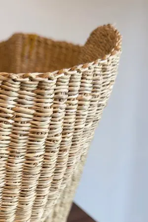 MBARE Handwoven Wave Basket - Natural