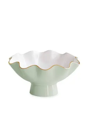 BEATRIZ BALL COLLECTION Encanto Carola Pedestal - Pistachio And White