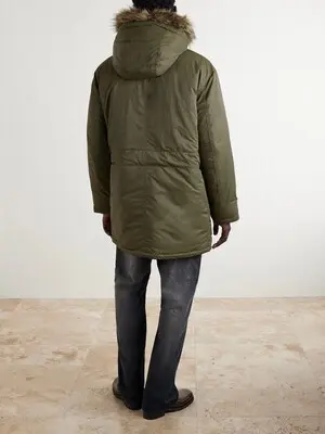 Ralph Lauren Plush-trimmed Padded Shell Hooded Parka