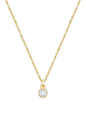 TINY BLESSINGS 14k Gold Birthstone Necklace - April
