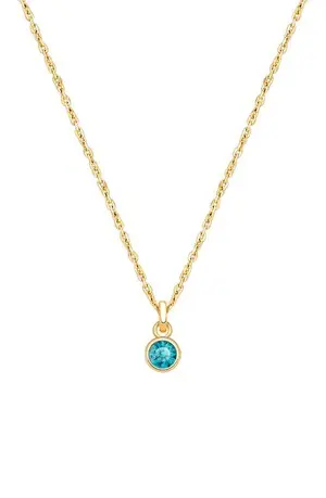 TINY BLESSINGS 14k Gold Birthstone Necklace - December