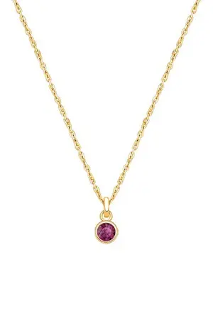 TINY BLESSINGS 14k Gold Birthstone Necklace - February