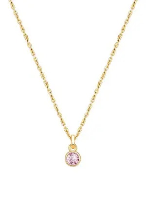 TINY BLESSINGS 14k Gold Birthstone Necklace - June