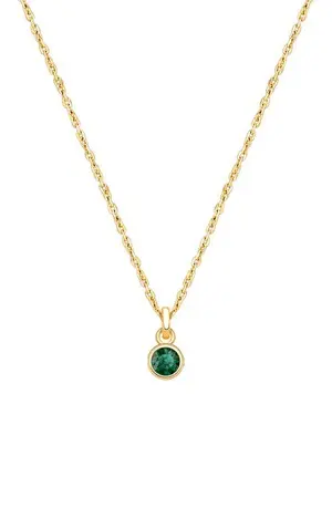 TINY BLESSINGS 14k Gold Birthstone Necklace - May