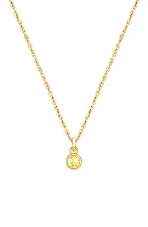TINY BLESSINGS 14k Gold Birthstone Necklace - November
