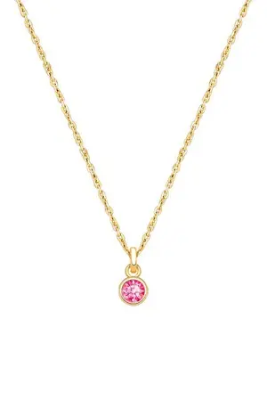 TINY BLESSINGS 14k Gold Birthstone Necklace - October