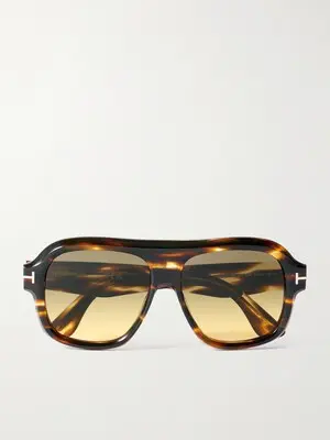 TOM FORD Rhonda Aviator-style Sunglasses - Tortoiseshell