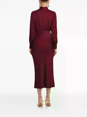 FRAMBOISE Jacob Long-sleeve Midi Dress - Red