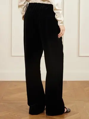 COLLEEN ALLEN Cotton-velvet Relaxed Fit Pants