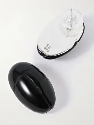 SOPHIE BUHAI Scarab Silver Onyx Earrings