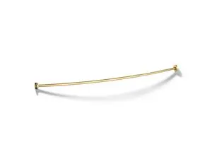 KOHLER Expanse Curved Shower Rod - Vibrant Brushed Moderne Brass