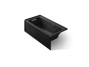 KOHLER Archer 60" X 30" Alcove Whirlpool Bath With Bask Heated Surface, Left Drain - One-color