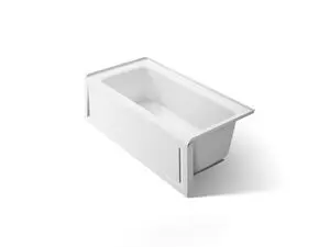 KOHLER Archer 60" X 30" Alcove Bath With Bask Heated Surface, Right Drain - One-color