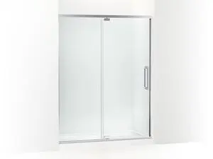 KOHLER Statement 54"-60" W X 76" H Pivot Shower Door With 5/16"-thick Crystal Clear Glass - One-color