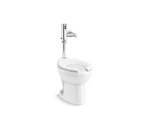 KOHLER Wellcomme Ultra Commercial Toilet With Mach Tripoint Touchless Dc 1.0 Gpf Flushometer - One-color