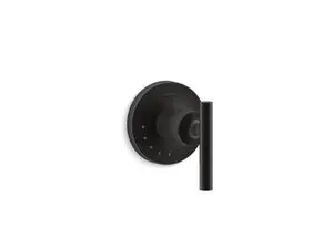 KOHLER Purist Mastershower Volume Control Valve Trim With Lever Handle - Matte Black