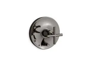 KOHLER Purist Rite-temp Valve Trim With Push-button Diverter And Cross Handle - Vibrant Titanium