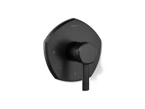KOHLER Occasion Mastershower Temperature Control Valve Trim With Lever Handle - Matte Black