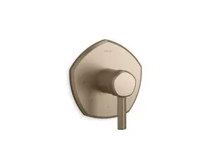KOHLER Occasion MasterShower Temperature Control Valve Trim With Lever Handle Vibrant Brushed Bronze