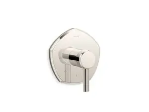 KOHLER Occasion Mastershower Temperature Control Valve Trim With Lever Handle - Vibrant Polished Nickel