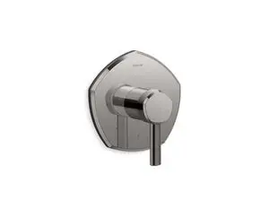 KOHLER Occasion MasterShower Temperature Control Valve Trim With Lever Handle Vibrant Titanium