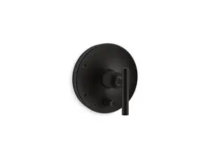 KOHLER Purist Rite-temp Valve Trim With Push-button Diverter And Lever Handle - Matte Black
