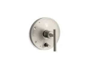 KOHLER Purist Rite-temp Valve Trim With Push-button Diverter And Lever Handle - Vibrant Brushed Nickel