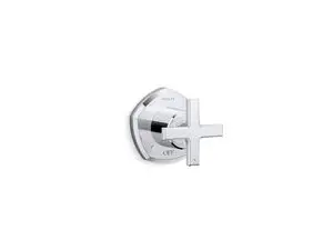 KOHLER Occasion MasterShower Volume Control Valve Trim With Cross Handle Polished Chrome