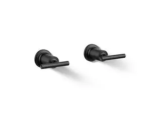 KOHLER Purist Deck- Or Wall-mount Bath Faucet Handle Trim With Lever Design - Matte Black