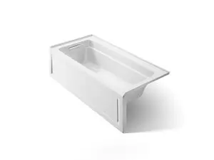KOHLER Archer 66" X 32" Alcove Bath With Bask Heated Surface, Left Drain - One-color