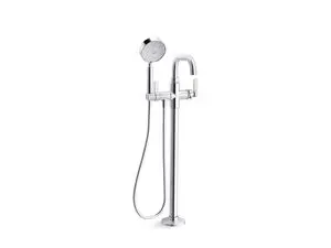 KOHLER Castia Studio Mcgee Floor-mount Bath Filler Trim With Handshower - Polished Chrome