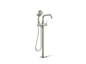KOHLER Castia Studio Mcgee Floor-mount Bath Filler Trim With Handshower - Vibrant Brushed Nickel