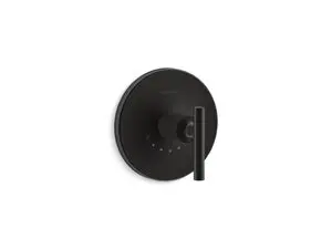 KOHLER Purist Mastershower Temperature Control Valve Trim With Lever Handle - Matte Black
