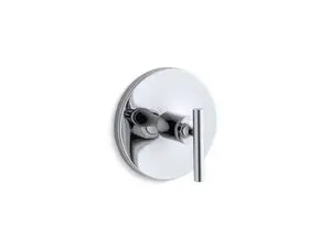 KOHLER Purist Mastershower Temperature Control Valve Trim With Lever Handle - Polished Chrome